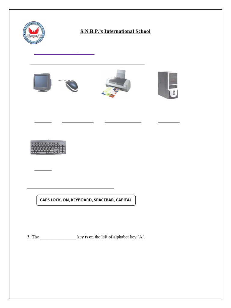 Class 2 ICT Worksheet (v1 24-Apr-2020) 2442020173222 | PDF