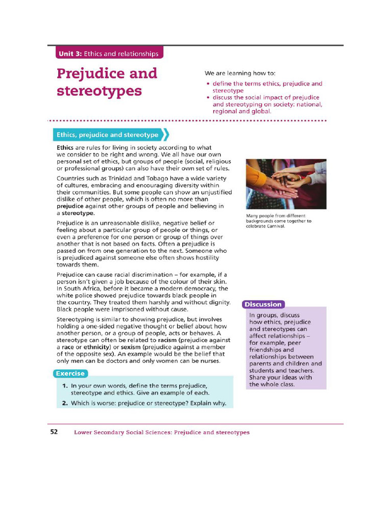 Prejudice and Stereotypes | PDF