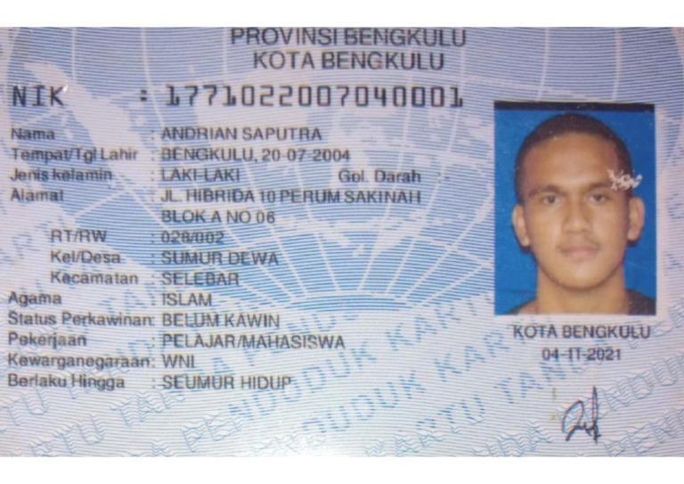 KTP Andrian Saputra | PDF