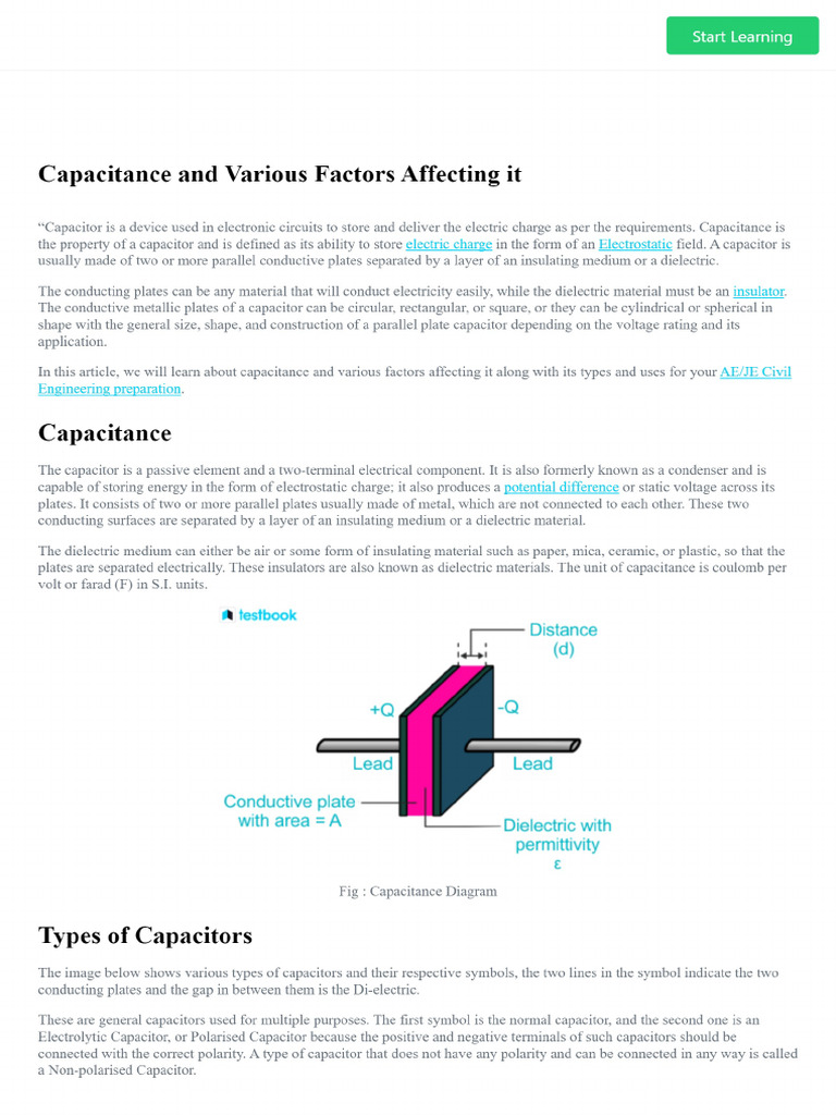 SSG Capacitance and Various Factors Affecting It With Solved Examples 1 ...