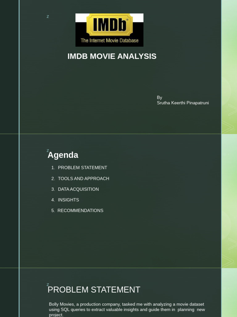 IMDB MOVIE ANALYSIS | PDF