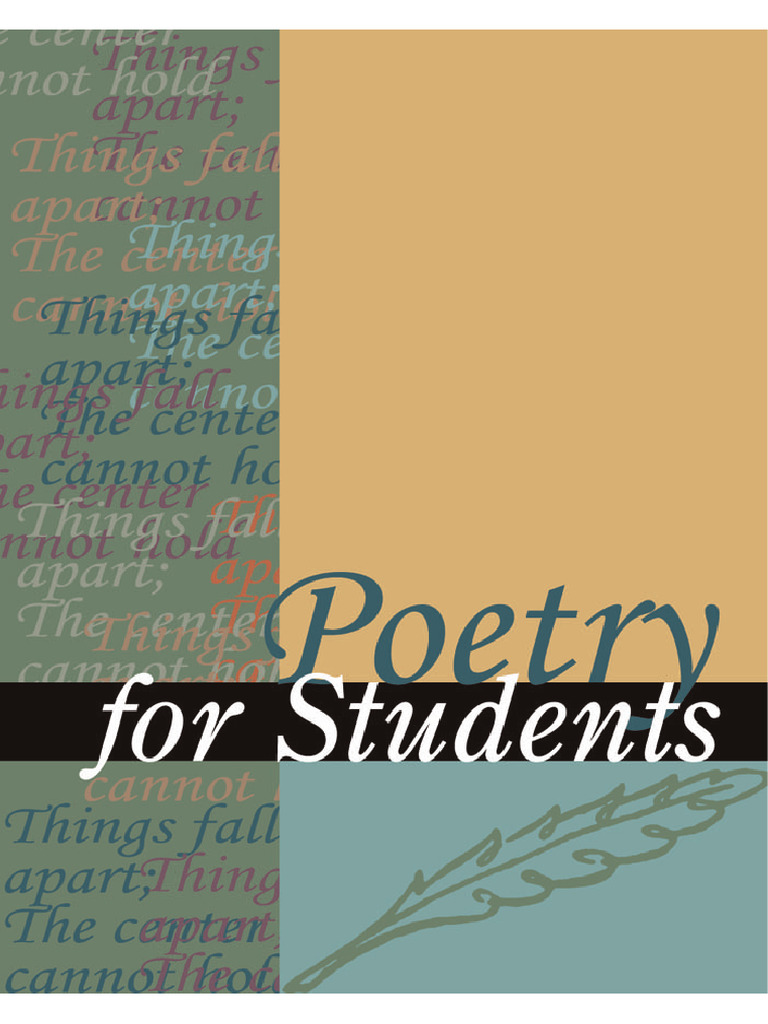 Poetry For Students - Volume 1 - Poetry OU - Sem 7 | PDF