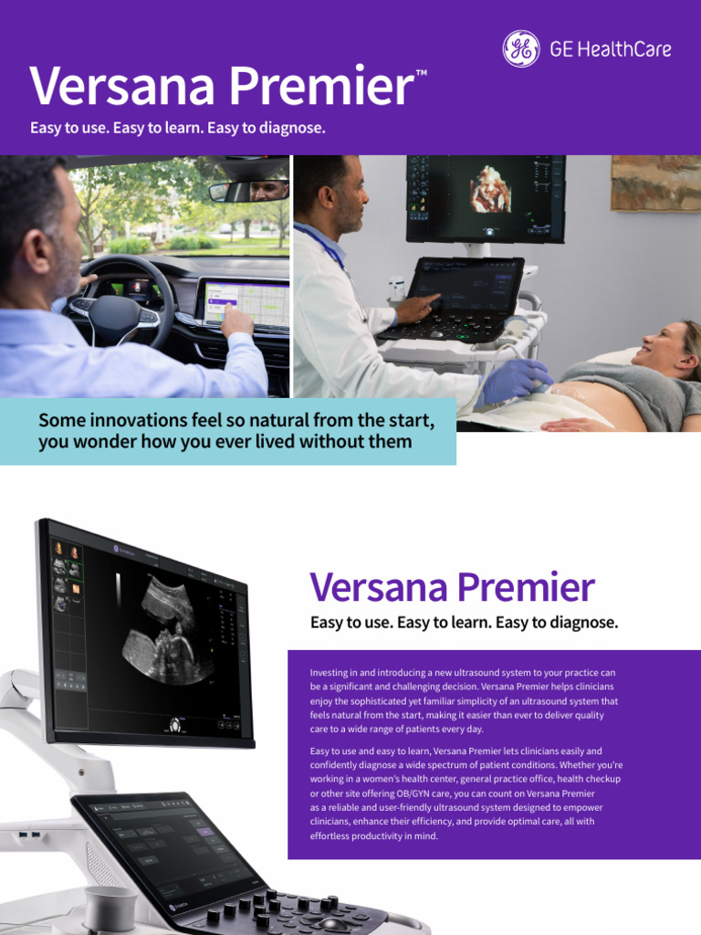 Brochure Obgyn Versana Premier r3 July 2024 JB29043XX | PDF