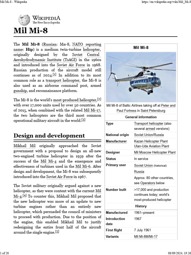 Mil Mi-8 | PDF