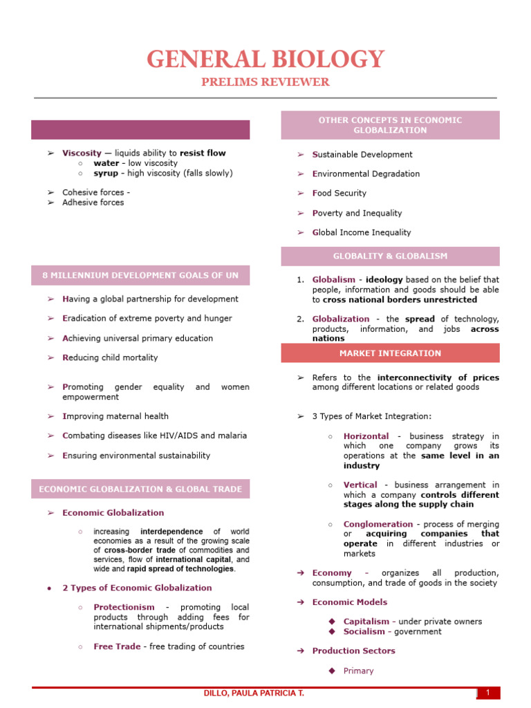 Biology Reviewer | PDF