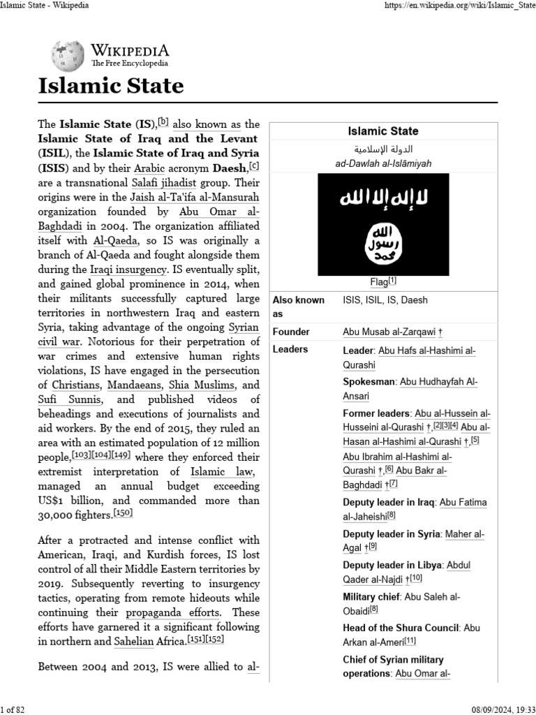 Islamic State | PDF
