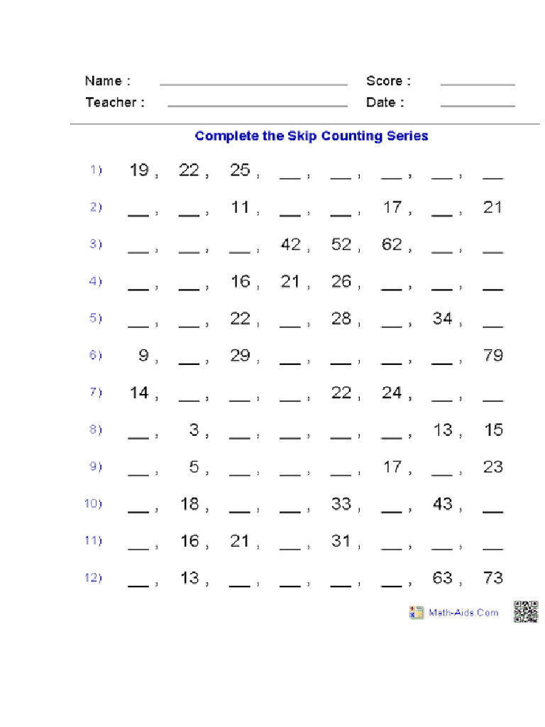Maths Worksheet | PDF