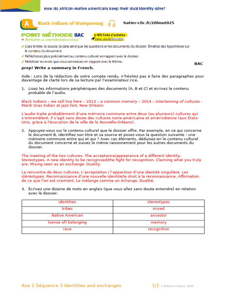 Lmut Axe1 s3 Doca Corrigé | PDF