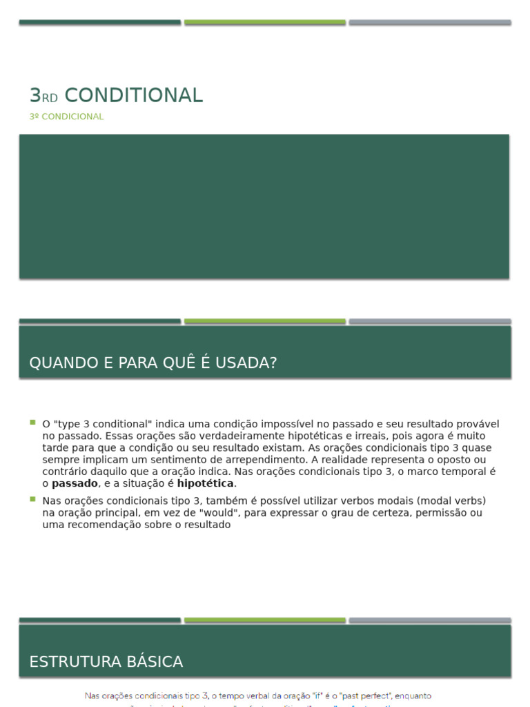 3RD Conditional | PDF
