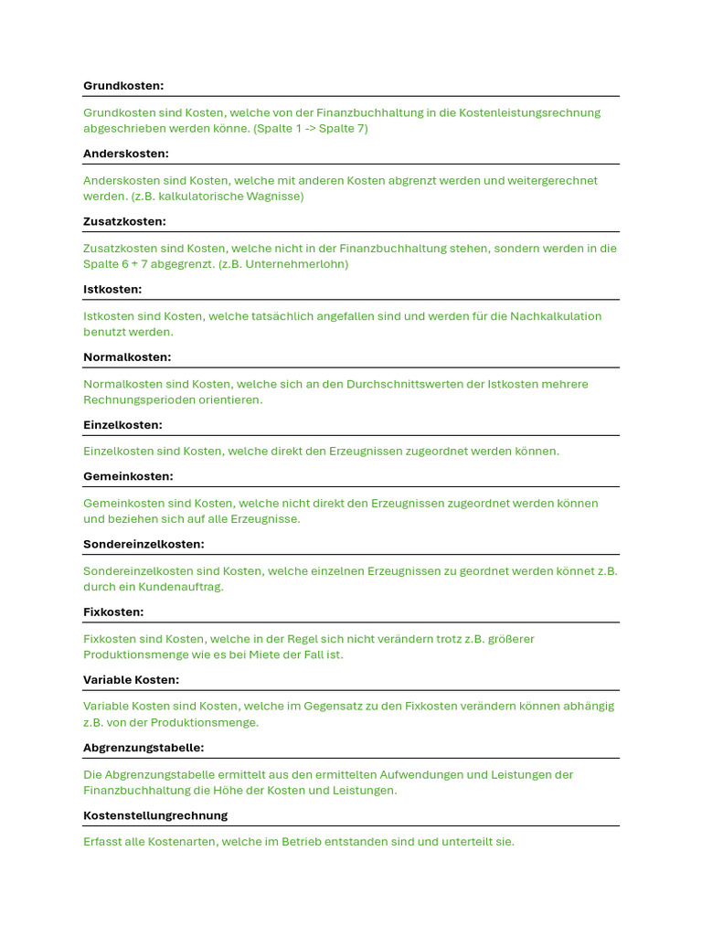 BWL Begriffe | PDF