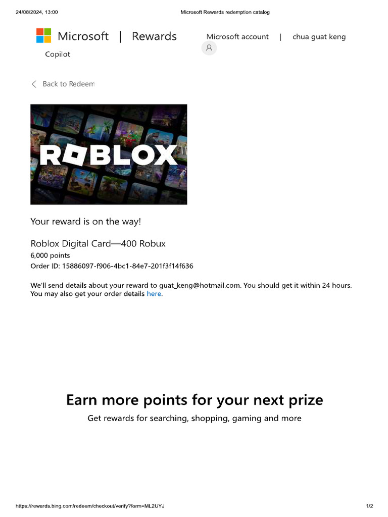 Roblox Redeem | PDF