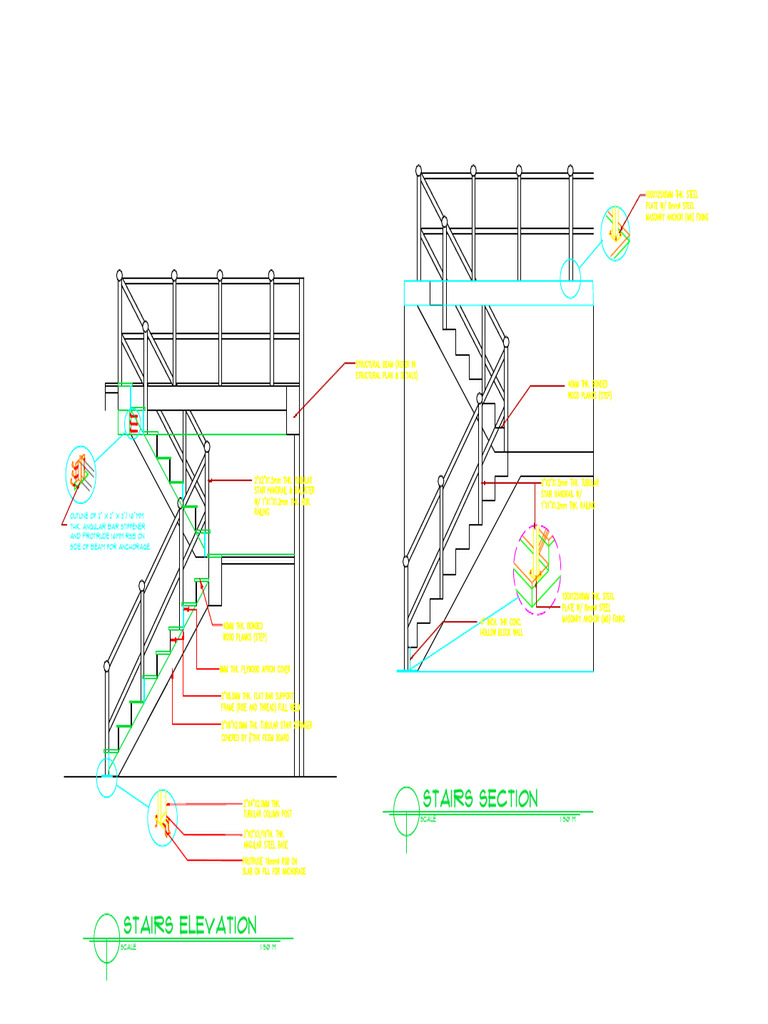 Stairs Sec n Elev | PDF