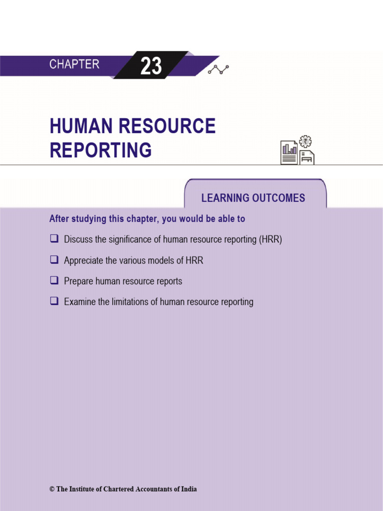 Notes On Human Resource Reporting (Accounting) | PDF | Valuation ...