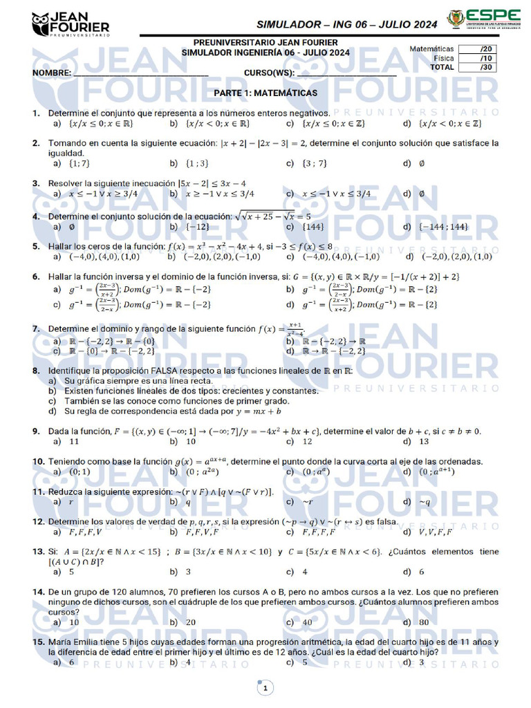 SIM 06_ESPE_ING_JULIO 2024_IMPV | PDF