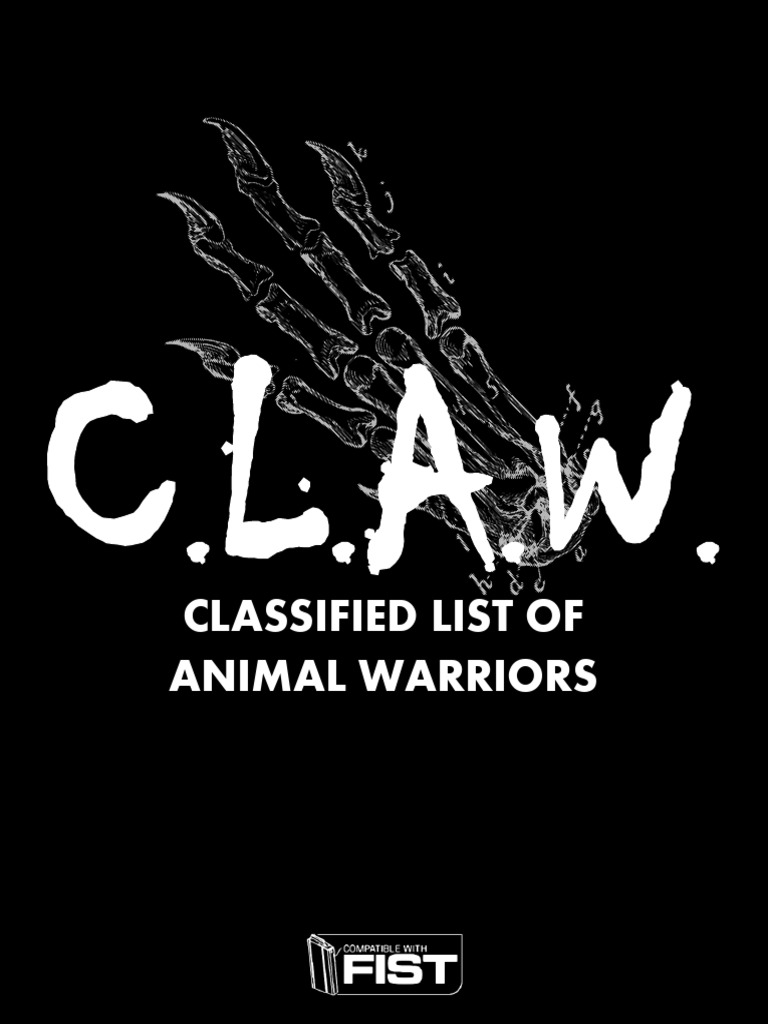 CLAW - Classified List of Animal Warriors - Spread | PDF