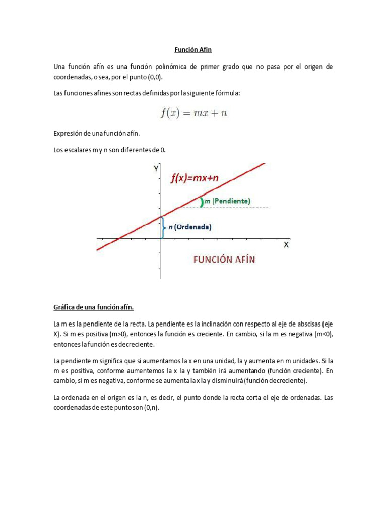 Funcion Afin | PDF