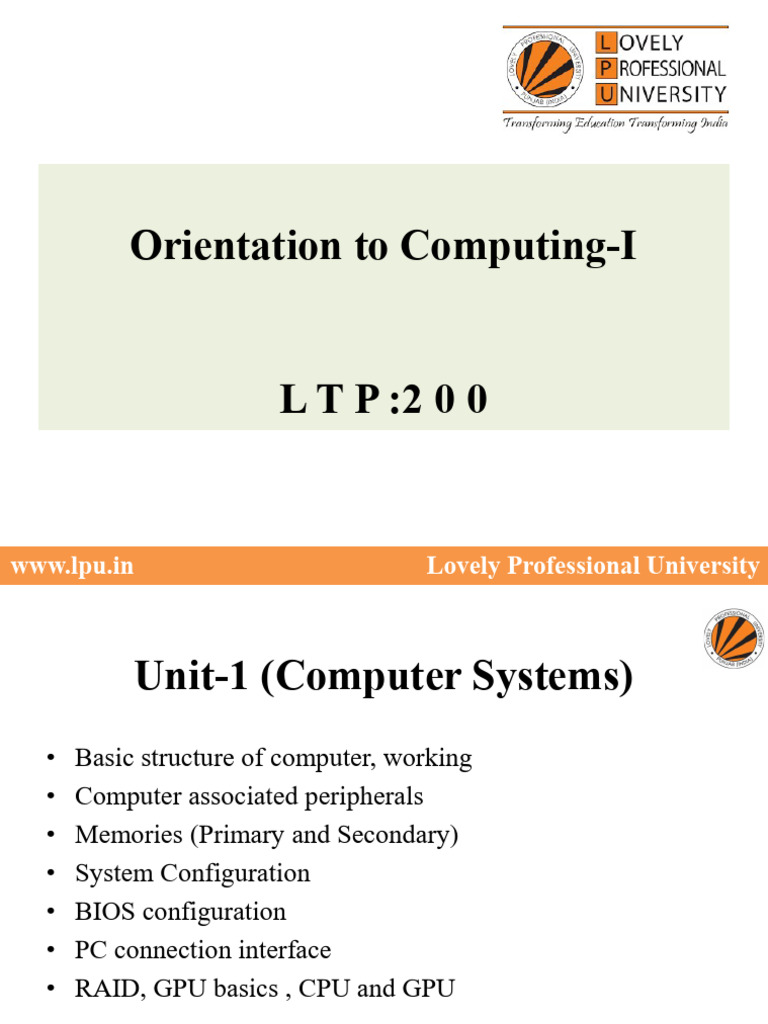 Unit_1_Cse111 | PDF