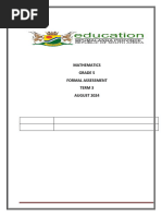 Grade 4 Mathematics Project Term 3 2024_051352 (1) | PDF | Elementary ...