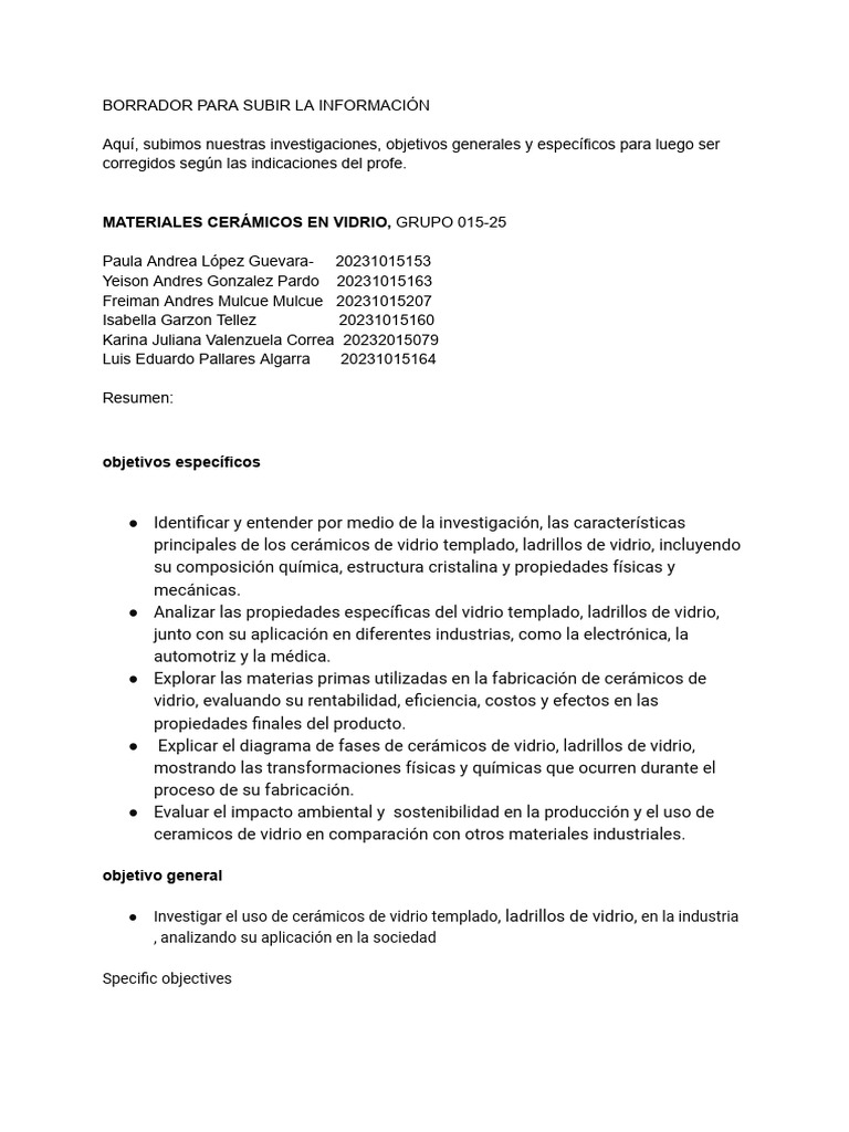 Borrador | PDF