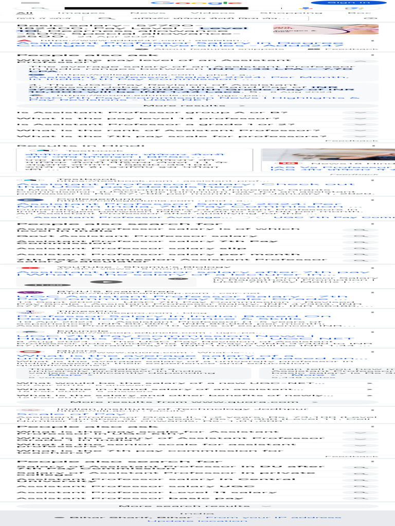Assistant Professor Salary Is of Which Level - Google Search | PDF ...