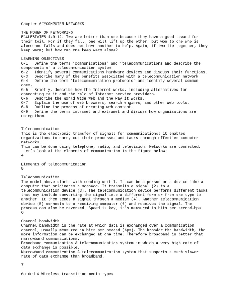 Computer Networks-Chapter 6 | PDF