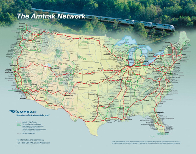 Amtrak System Map 020923 | PDF