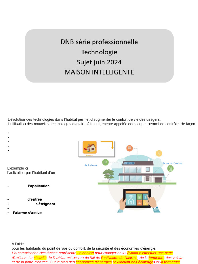 DNB Pro Diaporama Corrigé Sujet Juin 2024 | PDF