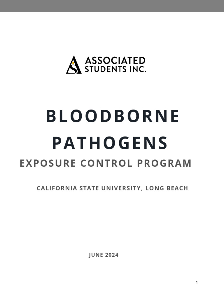 ASI Bloodborne Pathogens Exposure Control Program Training | PDF