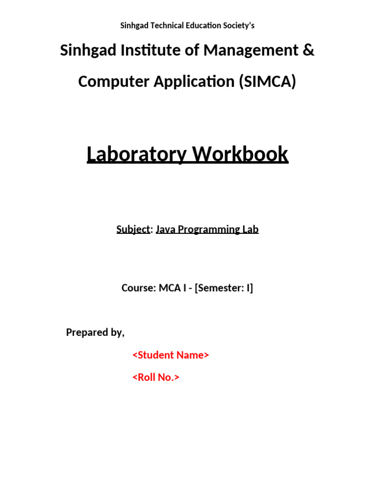 Java Programming Lab Assignments Pdf Method Computer Programming 6972