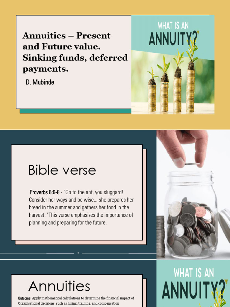 Annuities - Present and Future Value | PDF