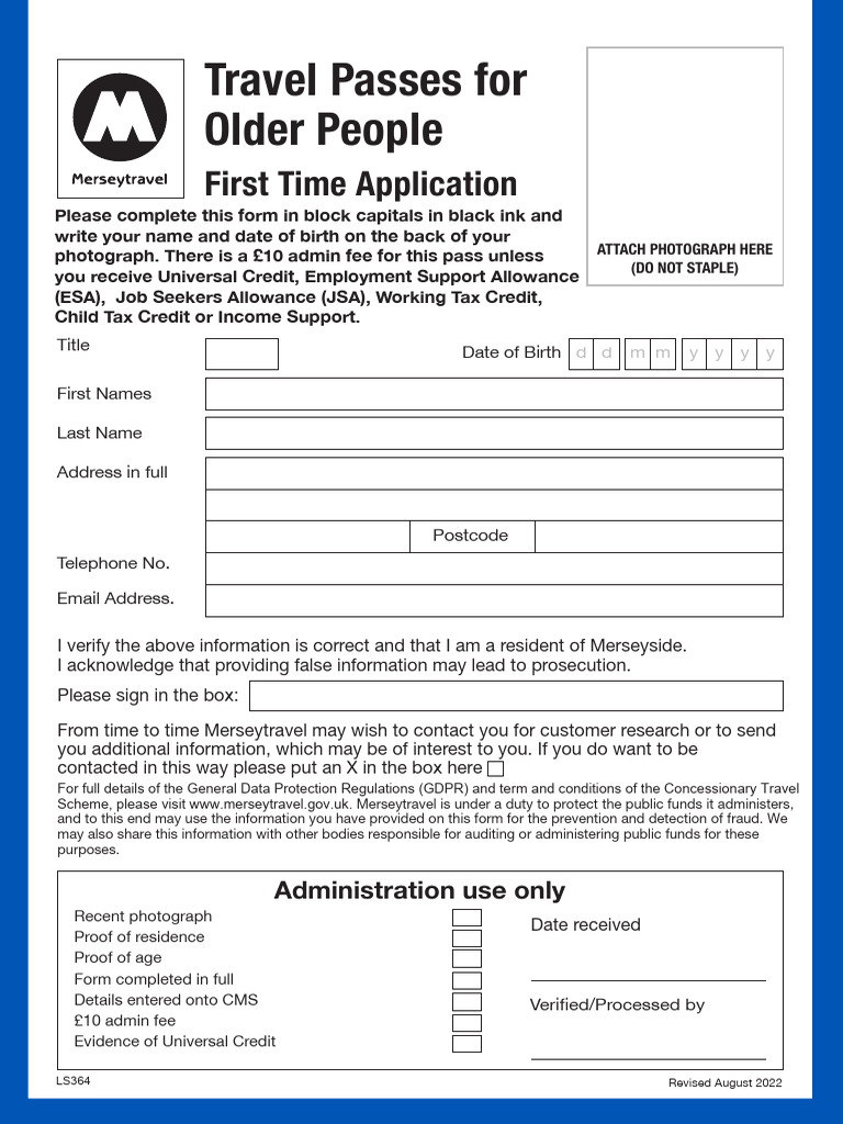 Travel-Passes-for-Older-People-Form | PDF