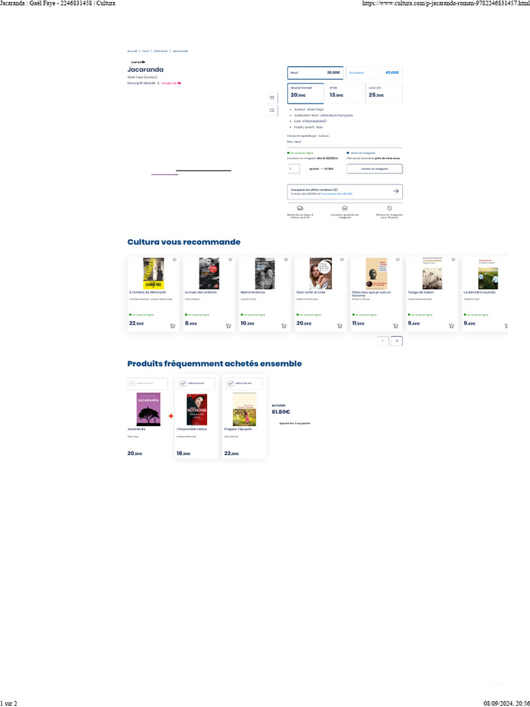 Jacaranda _ Gaël Faye - 2246831458 _ Cultura | PDF