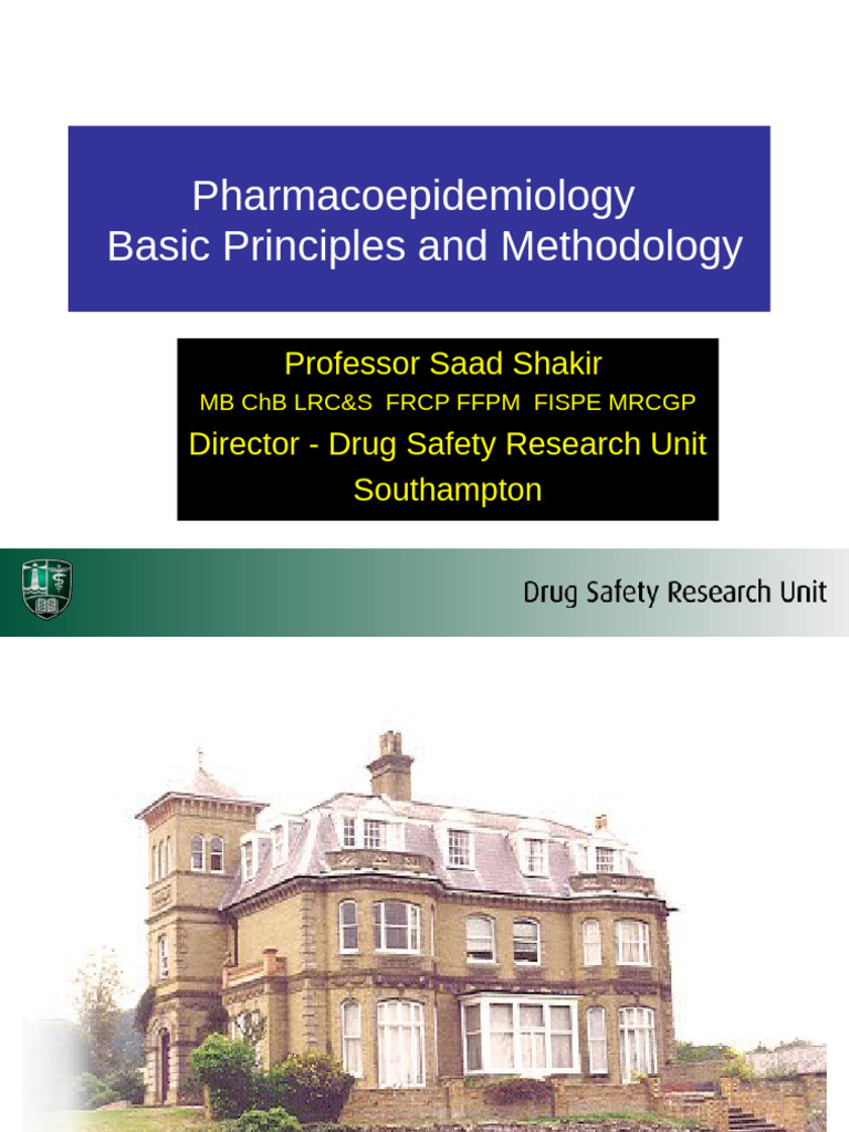 Pharmacoepidemiology-Saad Shakir | PDF