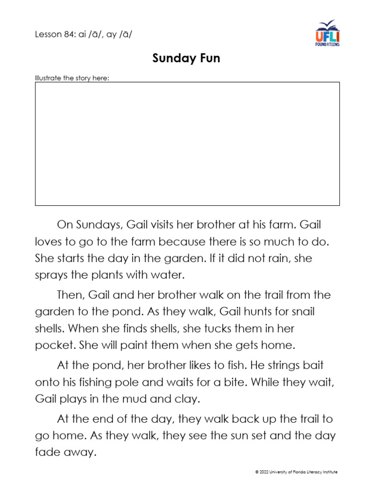 UFLI Decodables LONG A | PDF