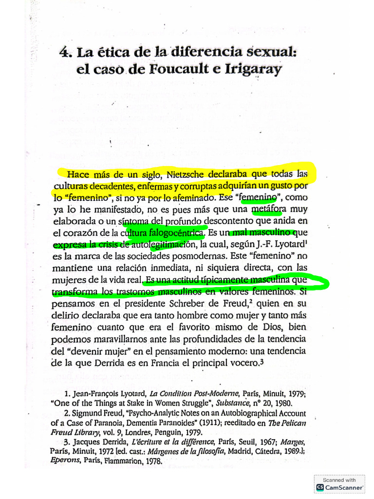 La Ética de La Diferencia Sexual El Caso | PDF