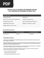 Chamberlain BSN Curriculum Overview | PDF | Course Credit | Academic Degree