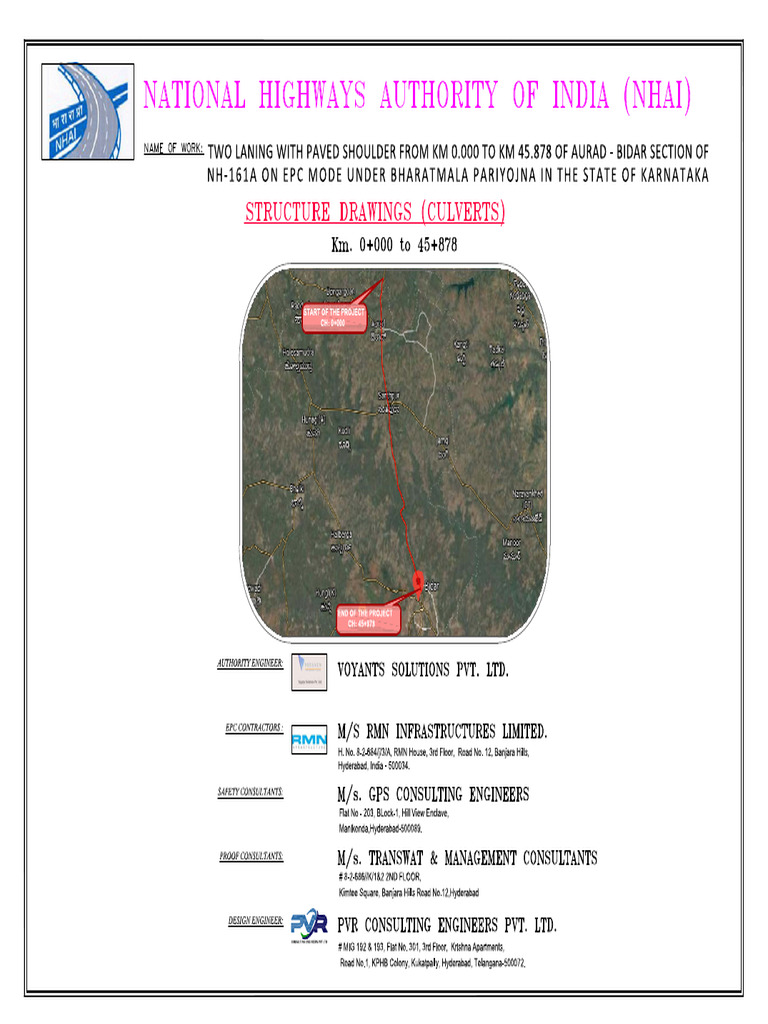 Aurad - Bidar Culvert Drawings 21.5.2021 | PDF