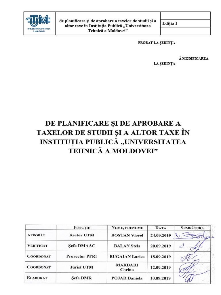 Metodologie-UTM_Taxe-modif.-2019-final | PDF