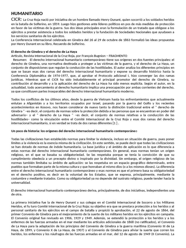 HUMANITARIO | PDF