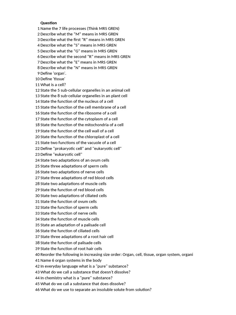 KS3 Science Retrieval Roulette | PDF