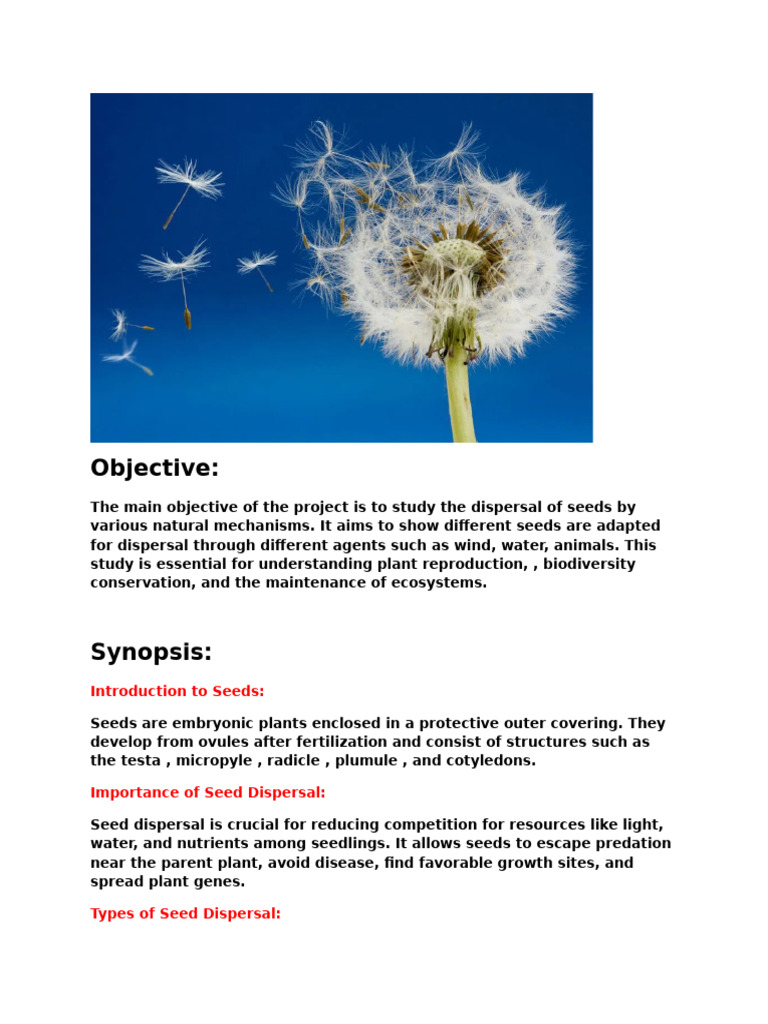 Objective:: Introduction To Seeds | PDF