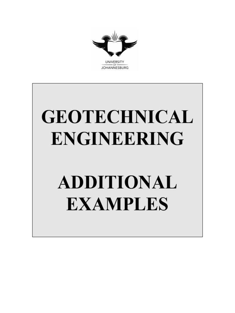 Geotechnical Engineering 2B - Additional Examples | PDF