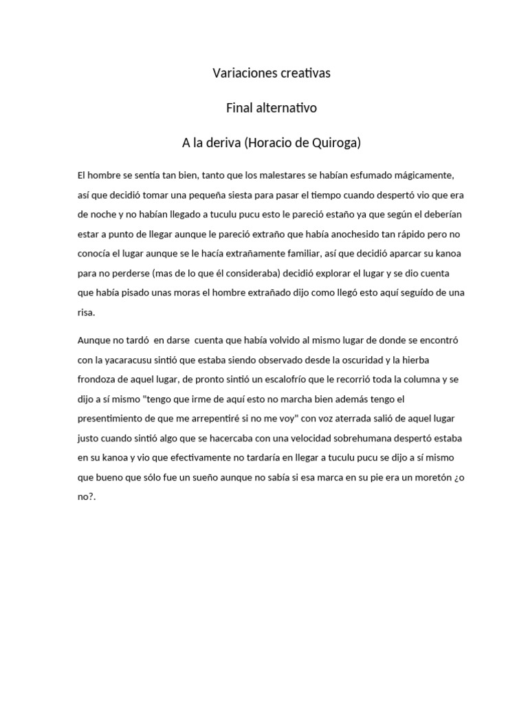 Variaciones Cre | PDF