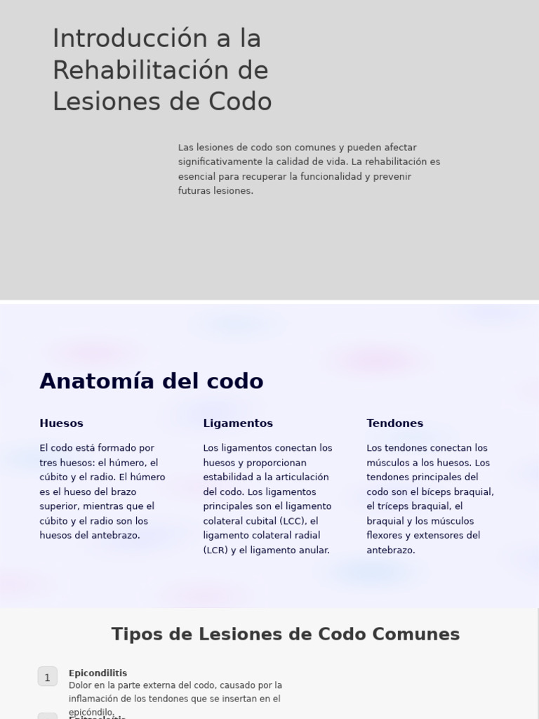 introducción a lesiones del codo | PDF