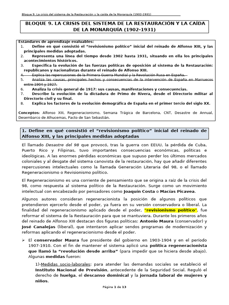 Bloque 9. Estándares | PDF