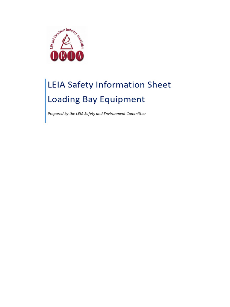 67 Loading Bay Equipment 1910 | PDF