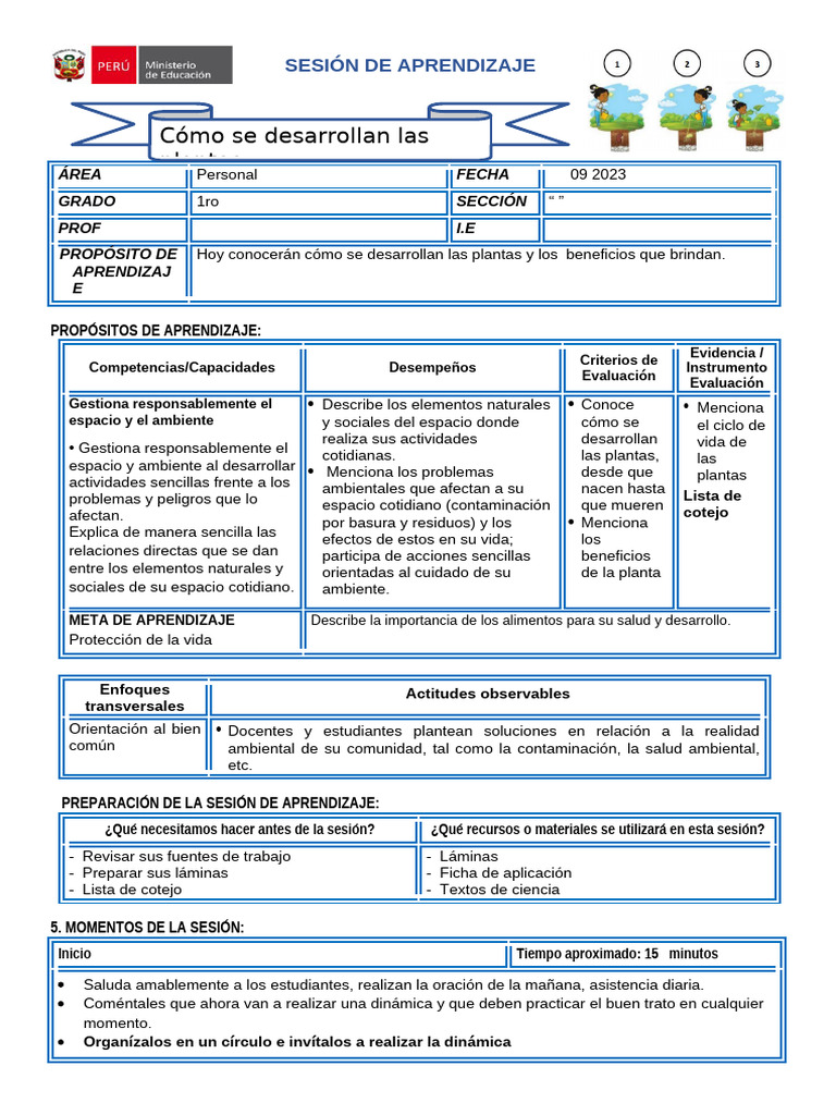 Desarrollo y Beneficios de las Plantas | PDF | Residuos | Evaluación