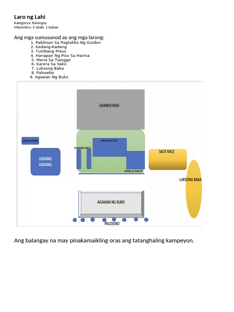 Laro NG Lahi Guidelines | PDF