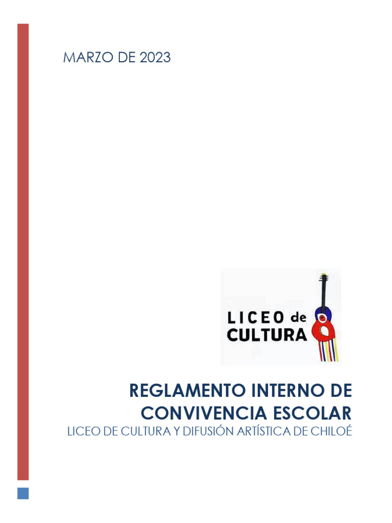 Reglamento Interno 2023. | PDF