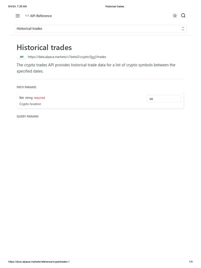 Historical Trades | PDF